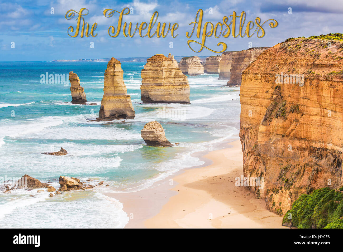 Twelve Apostles rock formations, Great Ocean Road, Victoria, Australia ...