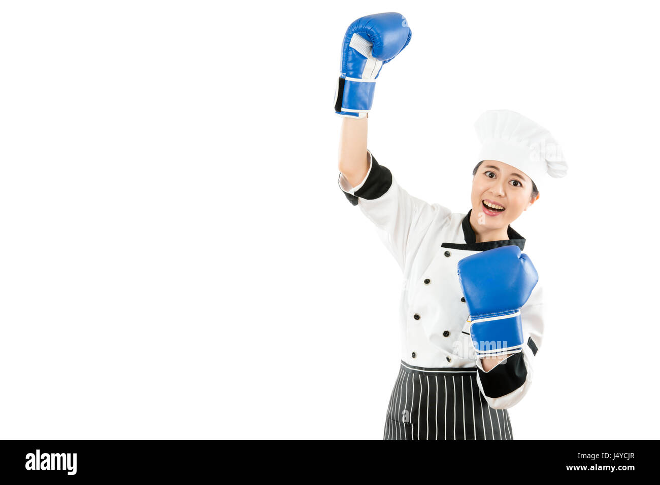 Food people wearing gloves Cut Out Stock Images & Pictures - Alamy