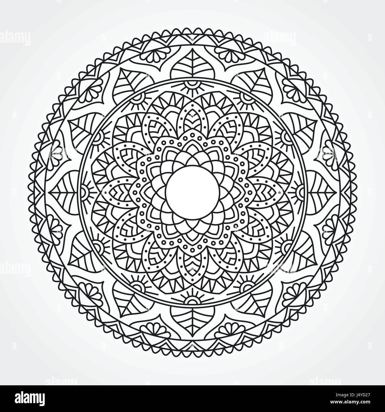 Mandala. Ornamental round pattern Stock Vector Image & Art - Alamy