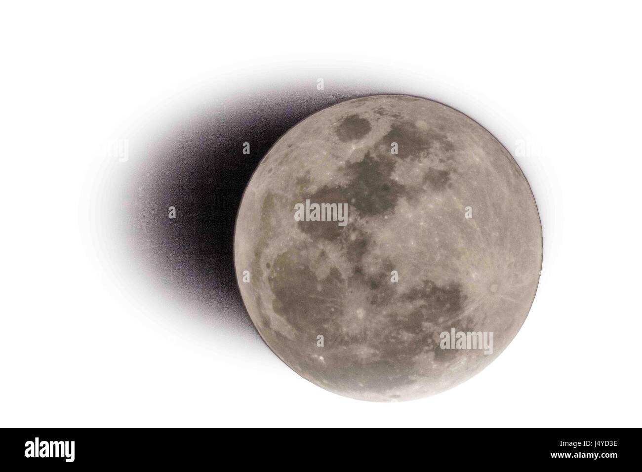 Moonlight night sky in Cut Out Stock Images & Pictures - Alamy