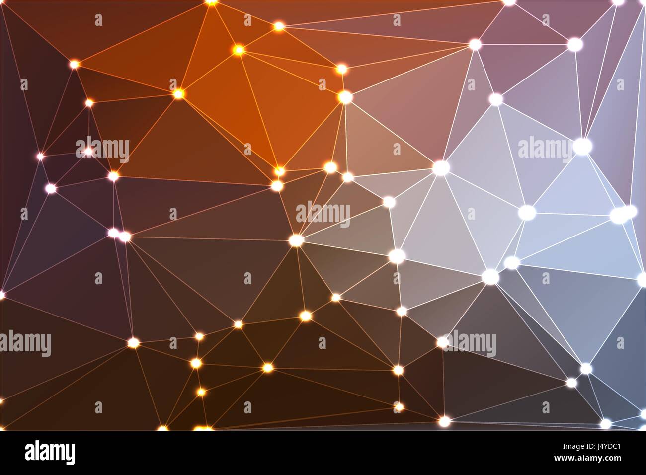 Brown orange white abstract low poly geometric background with white ...