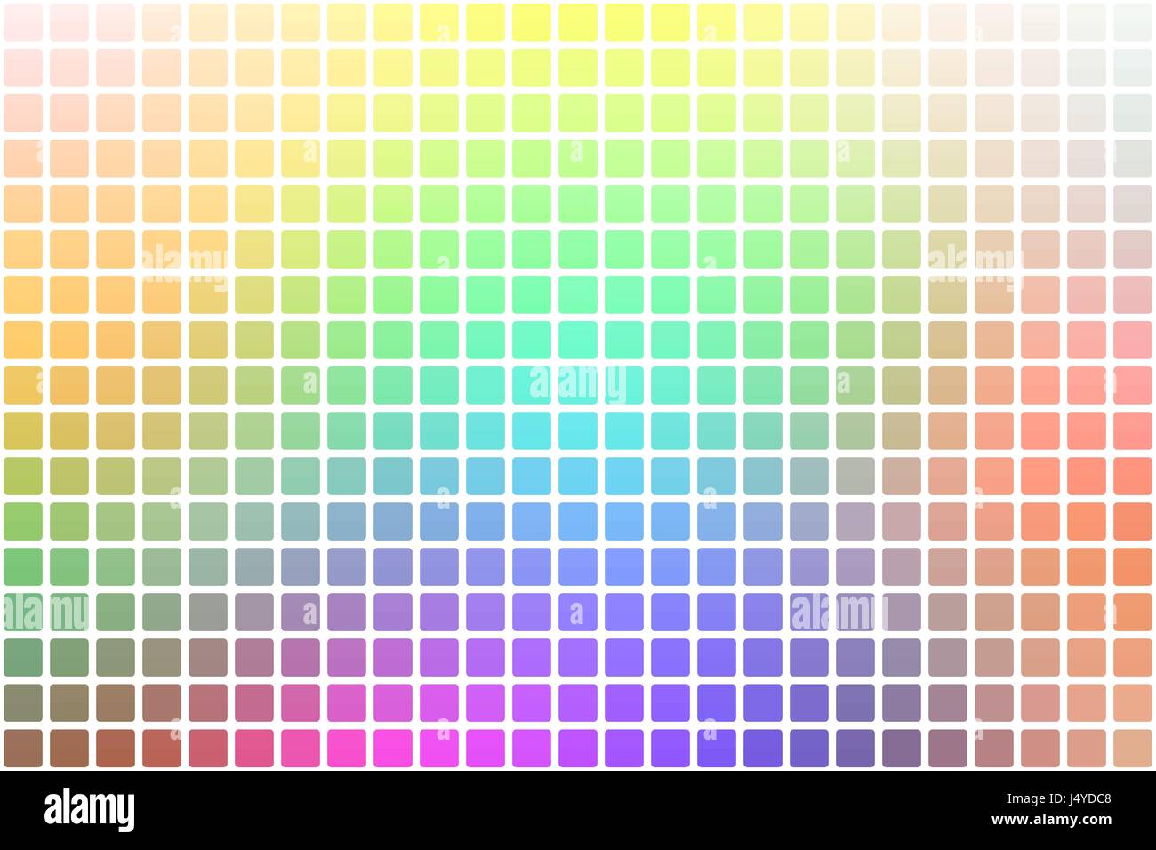 Light rainbow vector abstract mosaic background with rounded corners ...