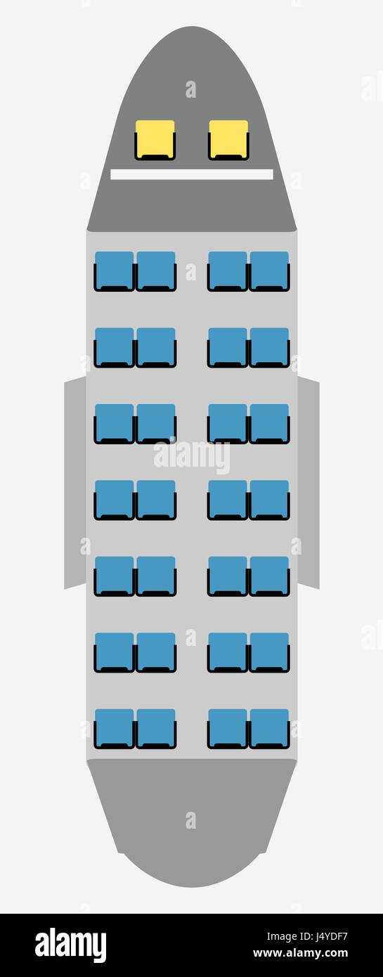 Small Aircraft Seat Map Vector illustration Stock Vector Image & Art ...