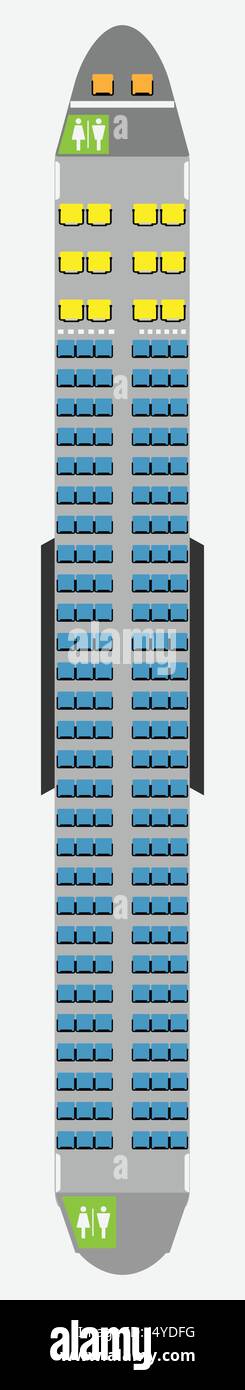 Airplane seat map hi-res stock photography and images - Alamy