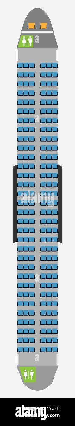 Airplane seat map Stock Vector Image & Art - Alamy