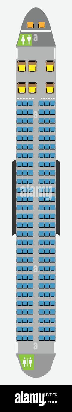 Airplane seat map Stock Vector Image & Art - Alamy
