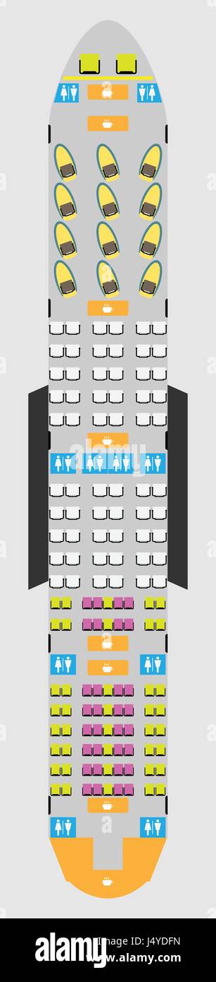 Airplane seat map hi-res stock photography and images - Alamy