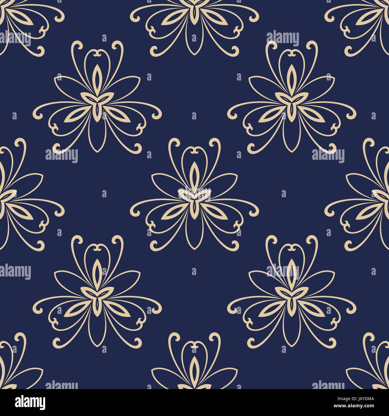 Floral Fine Seamless Vector Pattern Stock Vector Image & Art - Alamy
