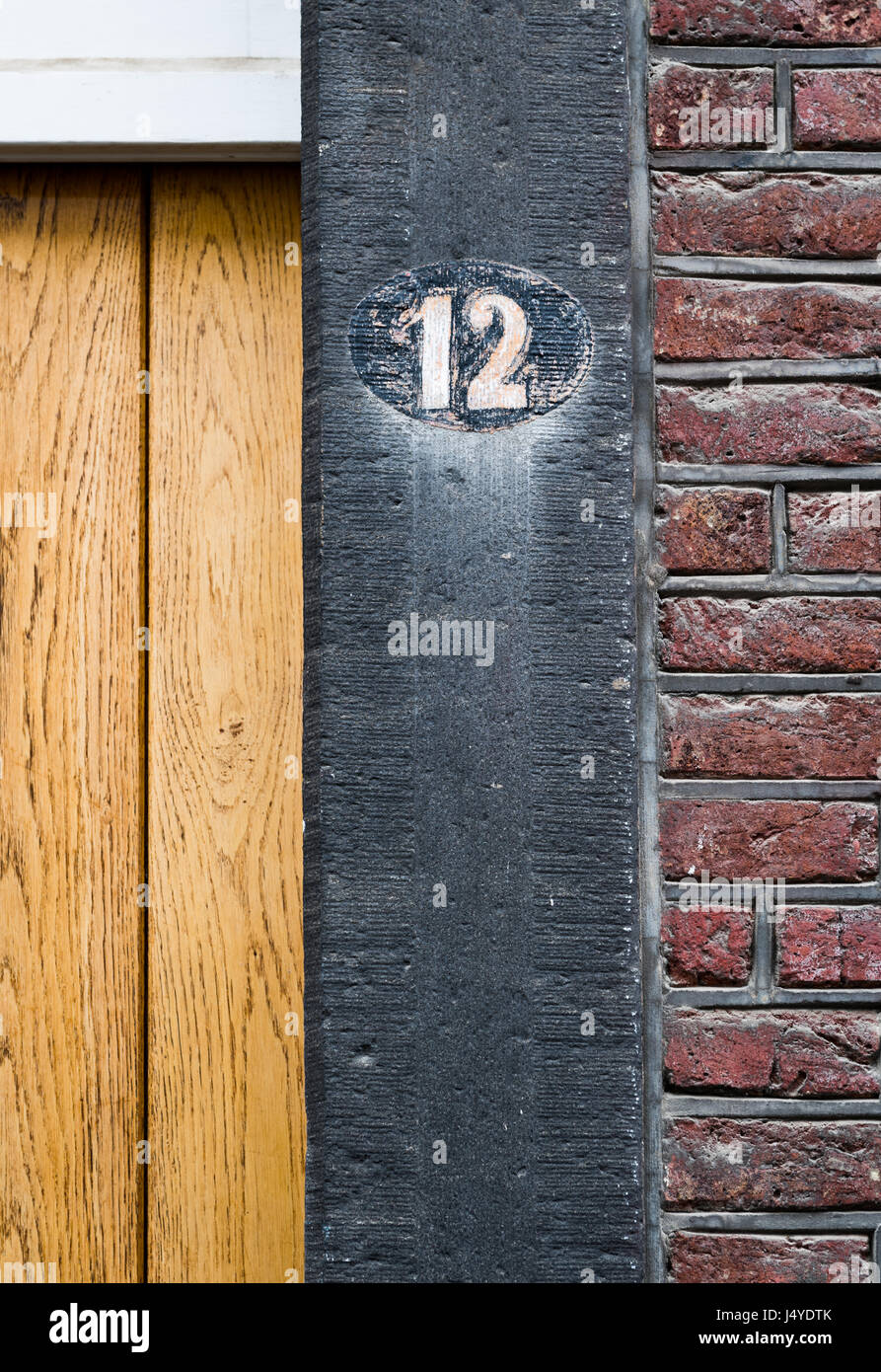 The number 12 on a house in Maastricht, Netherlands Stock Photo - Alamy