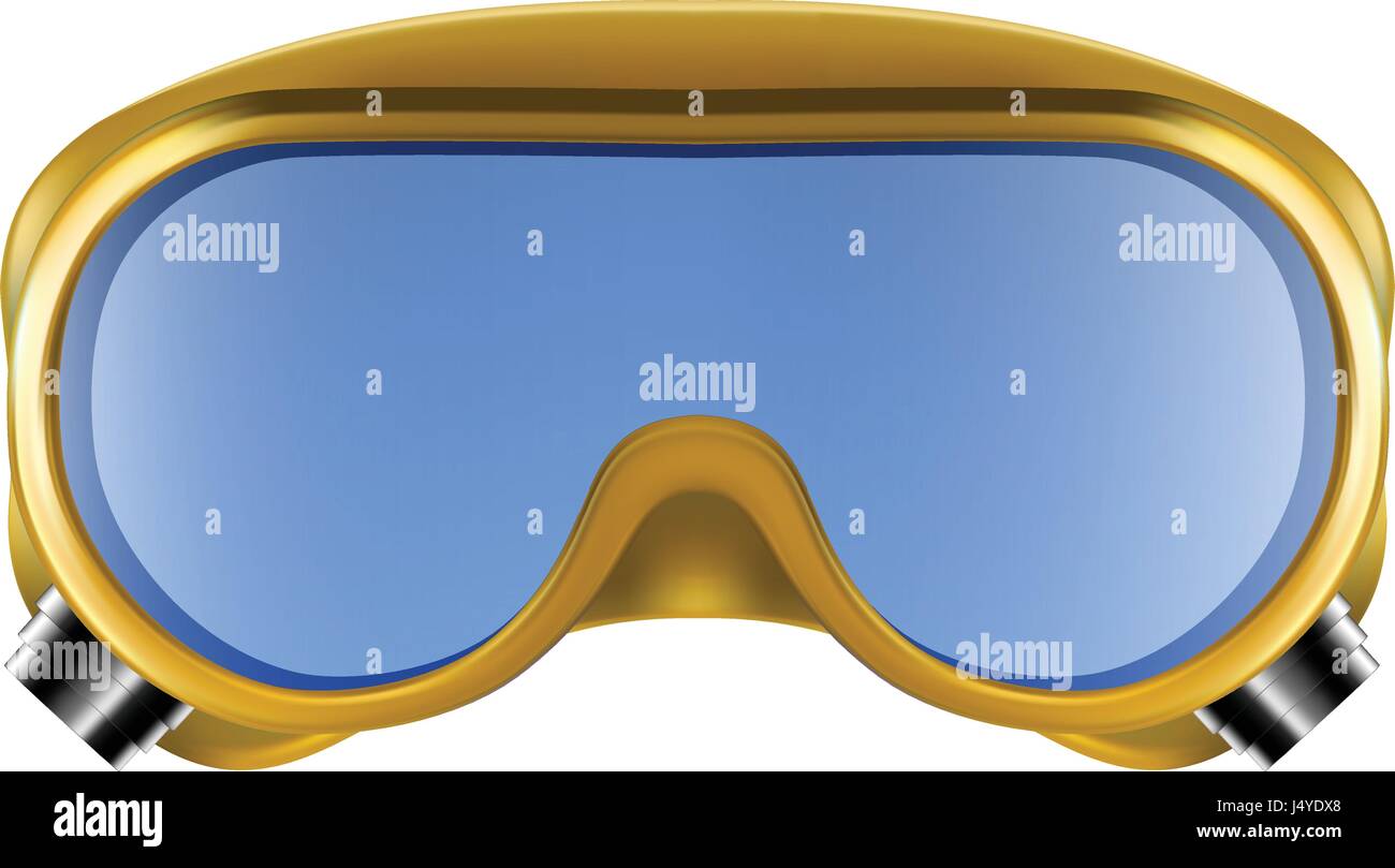 Plastic safety goggles isolated on white Stock Vector Image & Art - Alamy