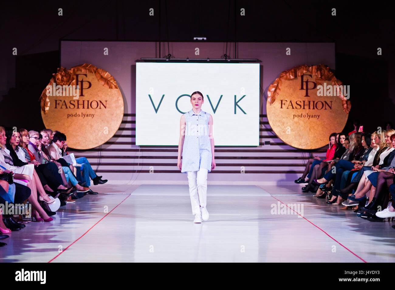 Ternopil, Ukraine - May 12, 2017: Fashion models wearing clothes ...