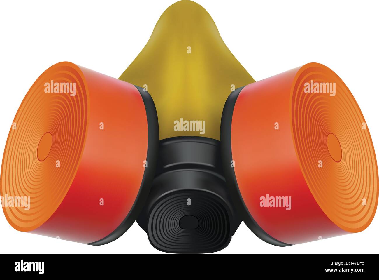 Respiratory protection mask or respirator isolated on white Stock ...