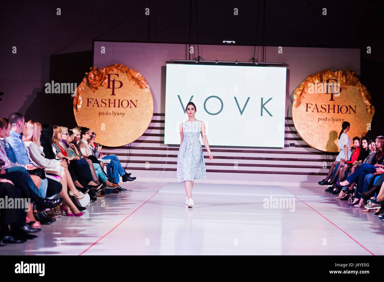 Ternopil, Ukraine - May 12, 2017: Fashion models wearing clothes ...