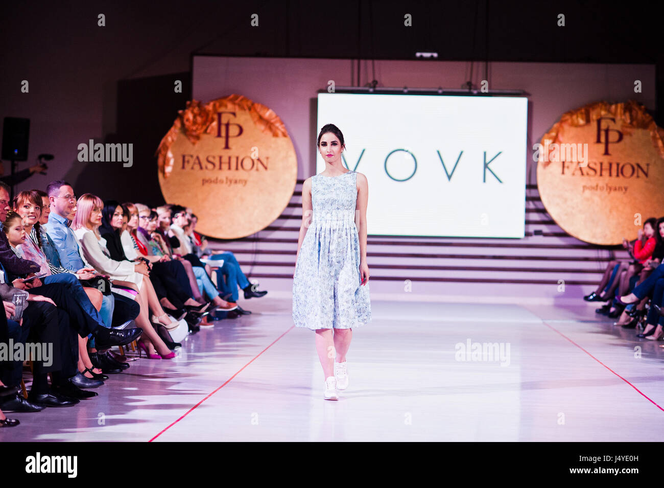 Ternopil, Ukraine - May 12, 2017: Fashion models wearing clothes ...