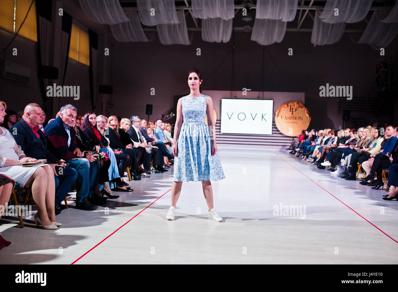 Ternopil, Ukraine - May 12, 2017: Fashion models wearing clothes ...