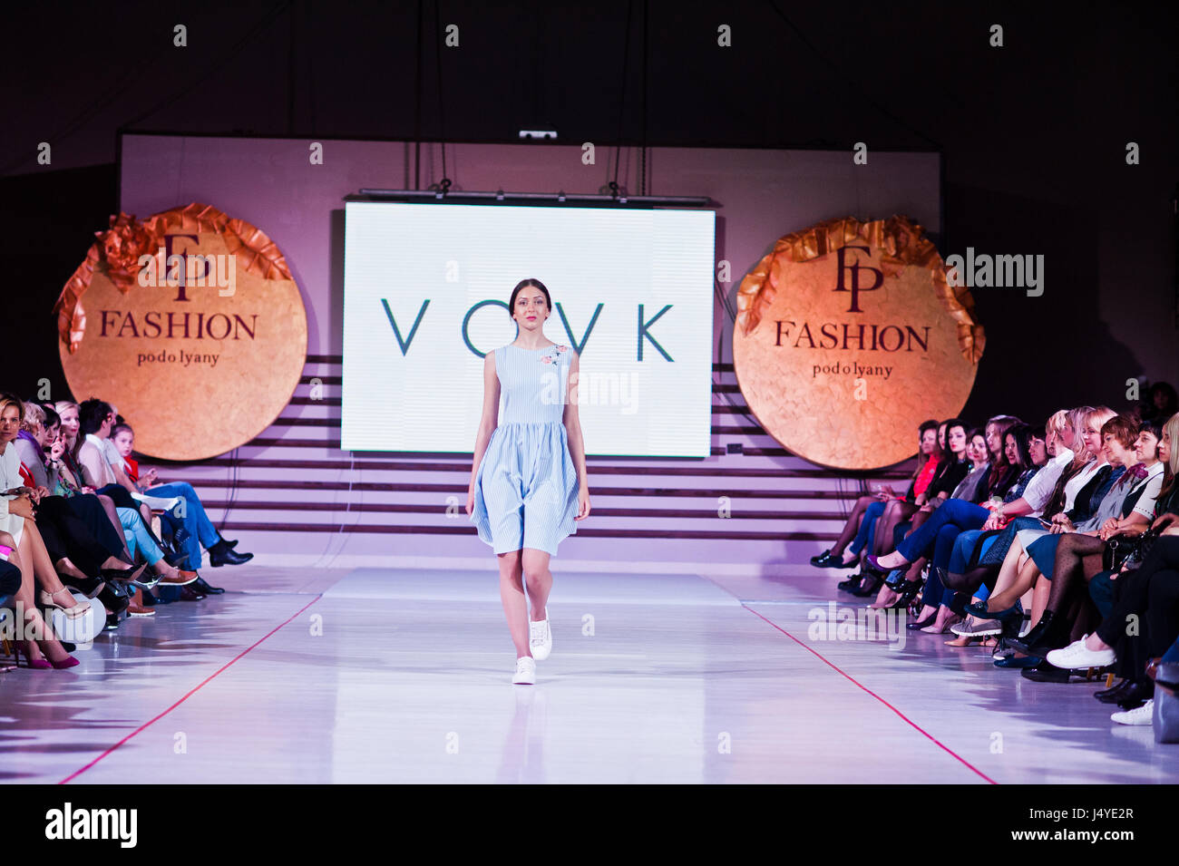 Ternopil, Ukraine - May 12, 2017: Fashion models wearing clothes ...