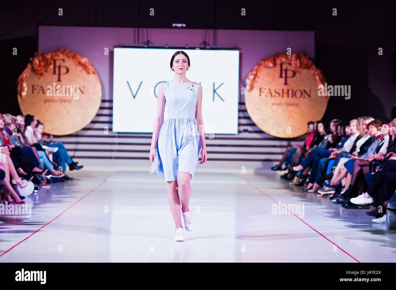 Ternopil, Ukraine - May 12, 2017: Fashion models wearing clothes ...