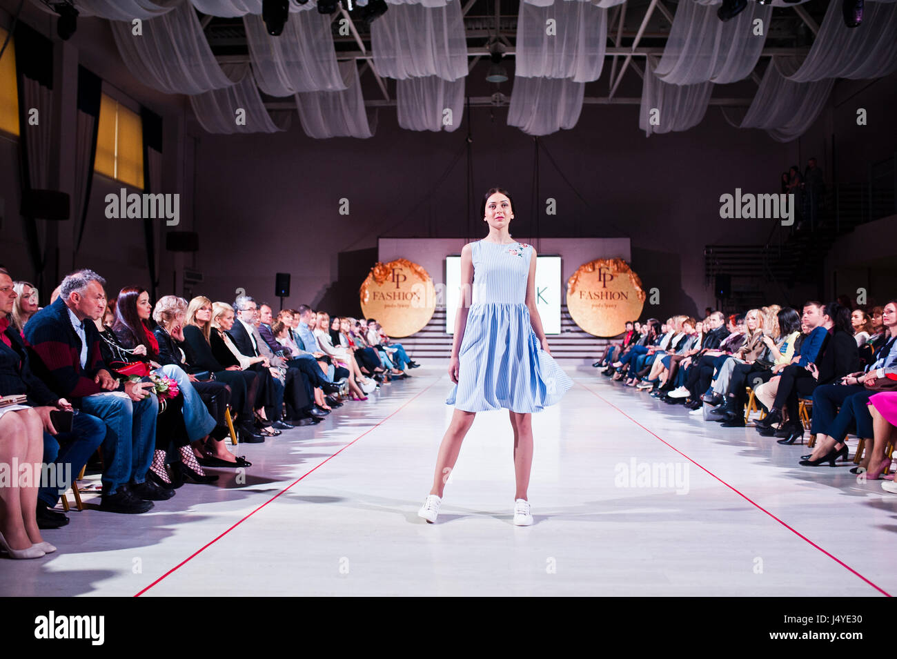 Ternopil, Ukraine - May 12, 2017: Fashion models wearing clothes ...