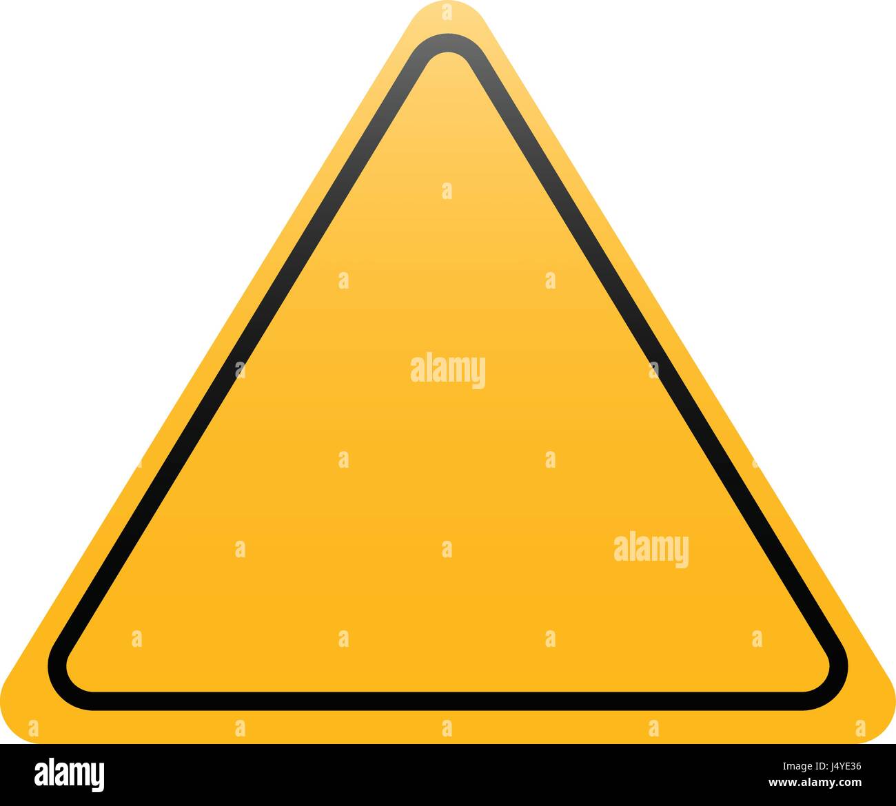 Yellow triangle road sign isolated on white Stock Vector Image & Art - Alamy