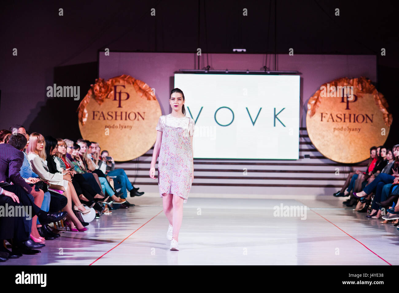 Ternopil, Ukraine - May 12, 2017: Fashion models wearing clothes ...