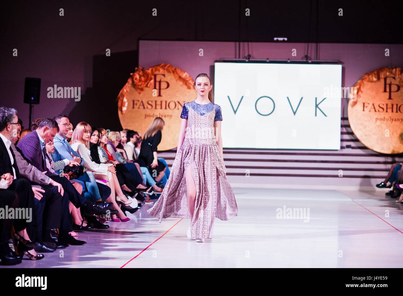 Ternopil, Ukraine - May 12, 2017: Fashion models wearing clothes ...
