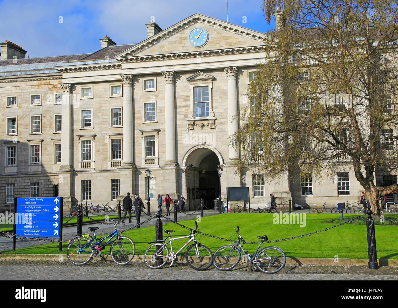 Regent House, Trinity College university, city of Dublin, Ireland ...