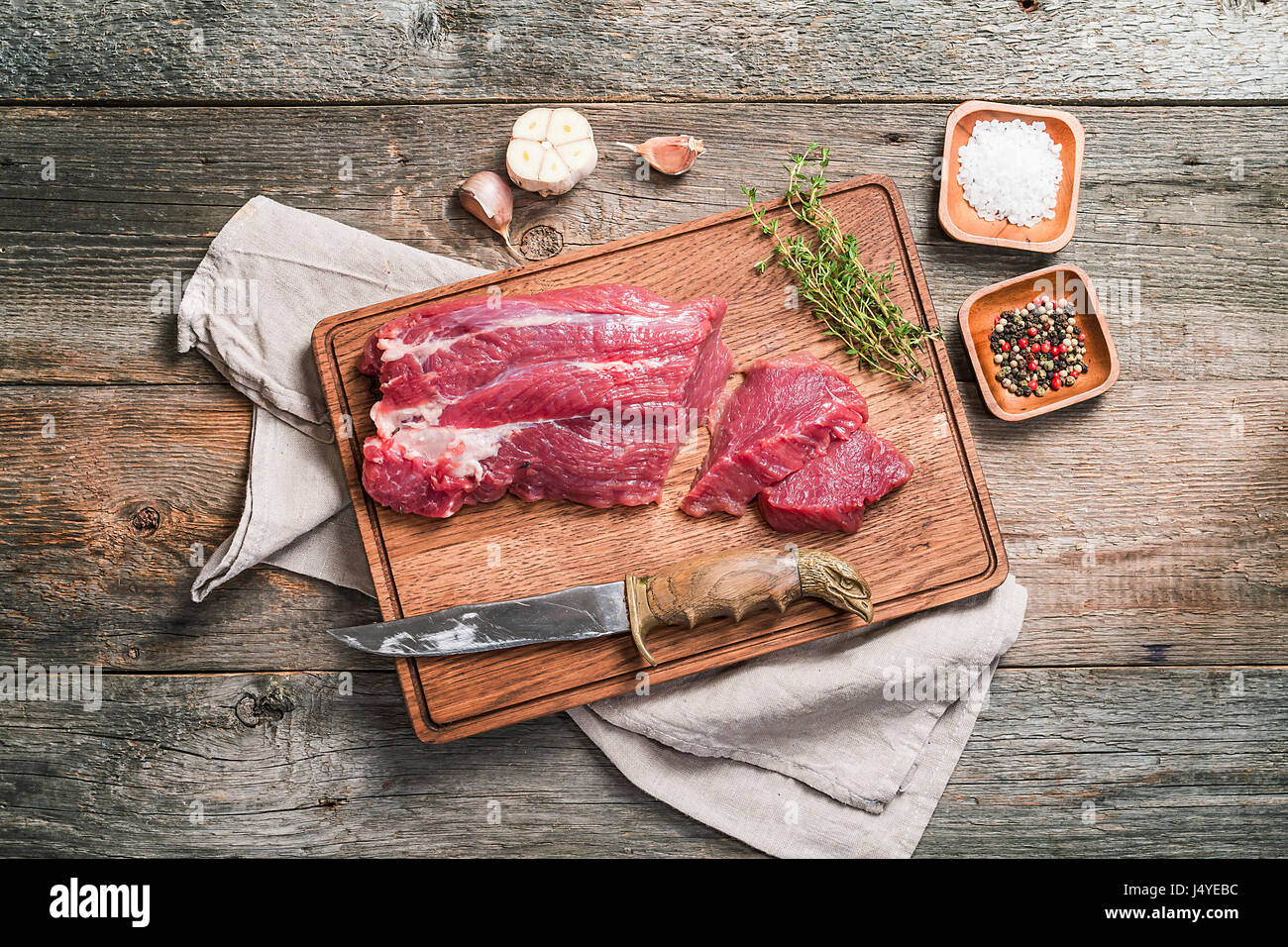 Raw roastbeef meat Stock Photo - Alamy