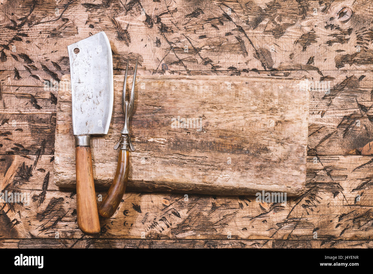 Vintage meat cleaver High Resolution Stock Photography and Images - Alamy