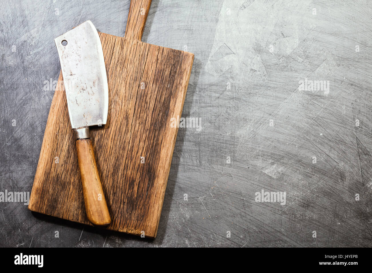 Vintage Meat cleaver Stock Photo - Alamy