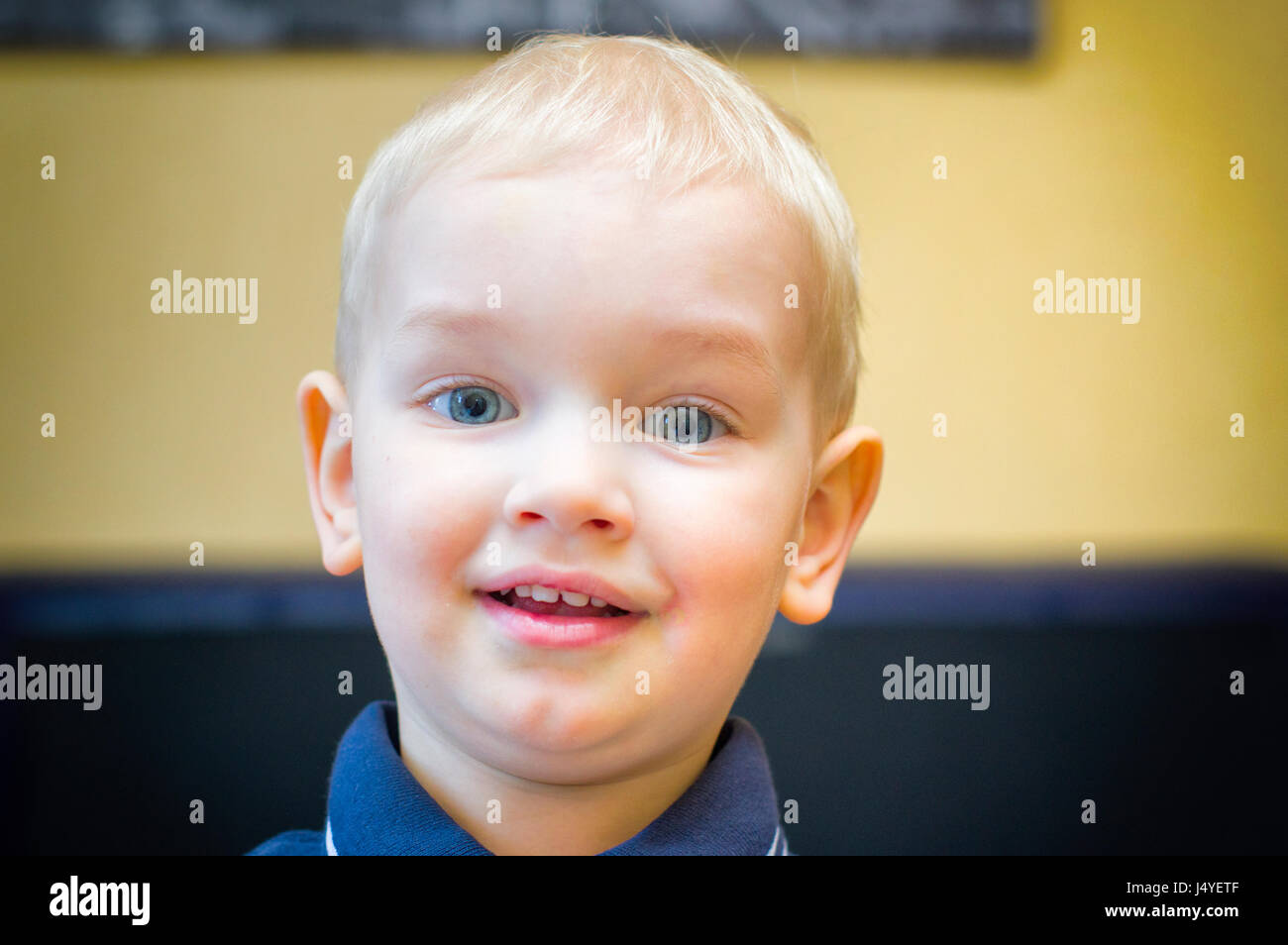 Happy Kid Portrait Stock Photo - Alamy