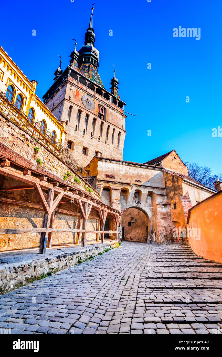 Sighisoara, Romania. Medieval citadel, located in the historic region ...