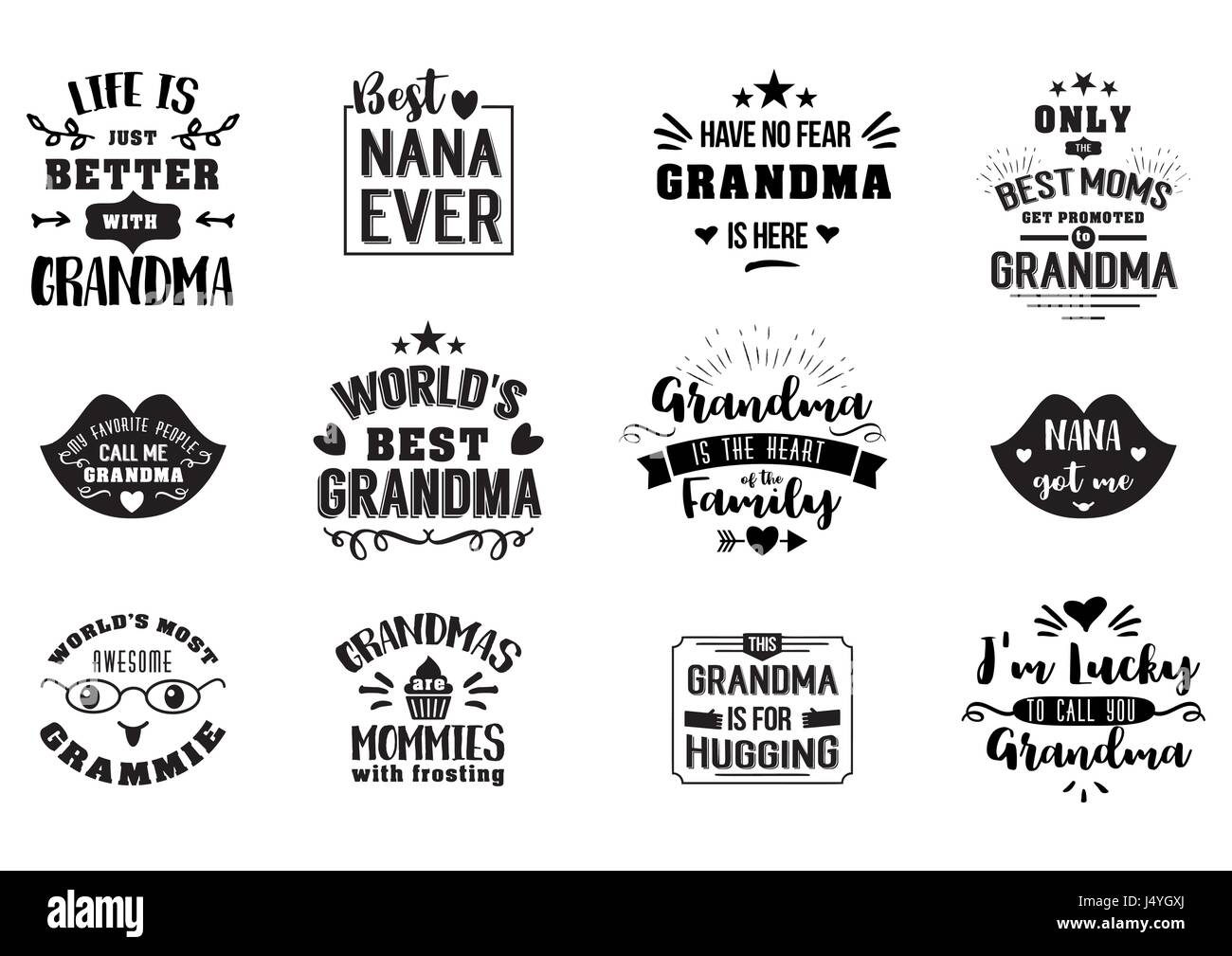 Old black woman child Stock Vector Images - Alamy
