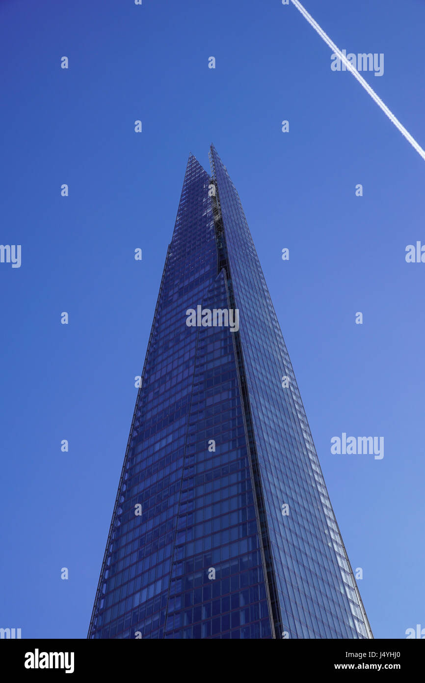 LONDON - APR 20 : The Shard building at sunset pictured on April 20th ...