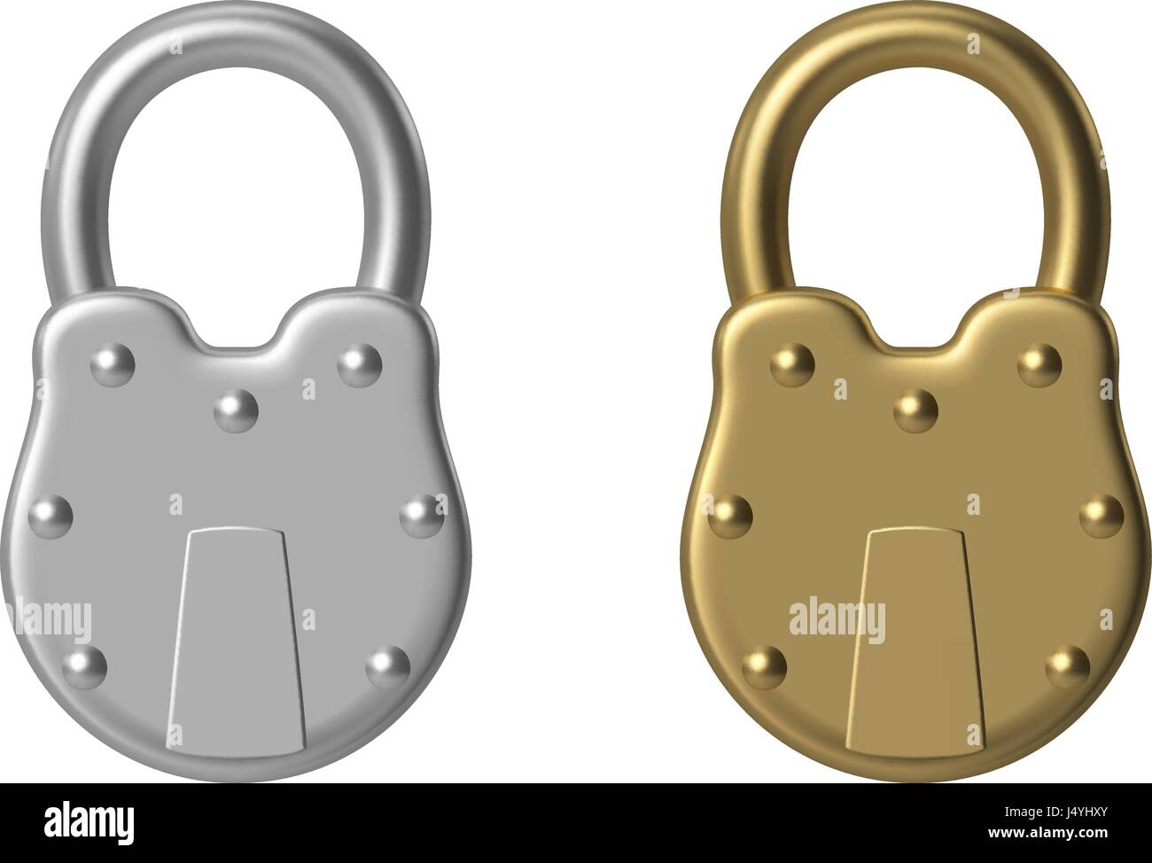 Antique padlock Stock Vector Images - Alamy