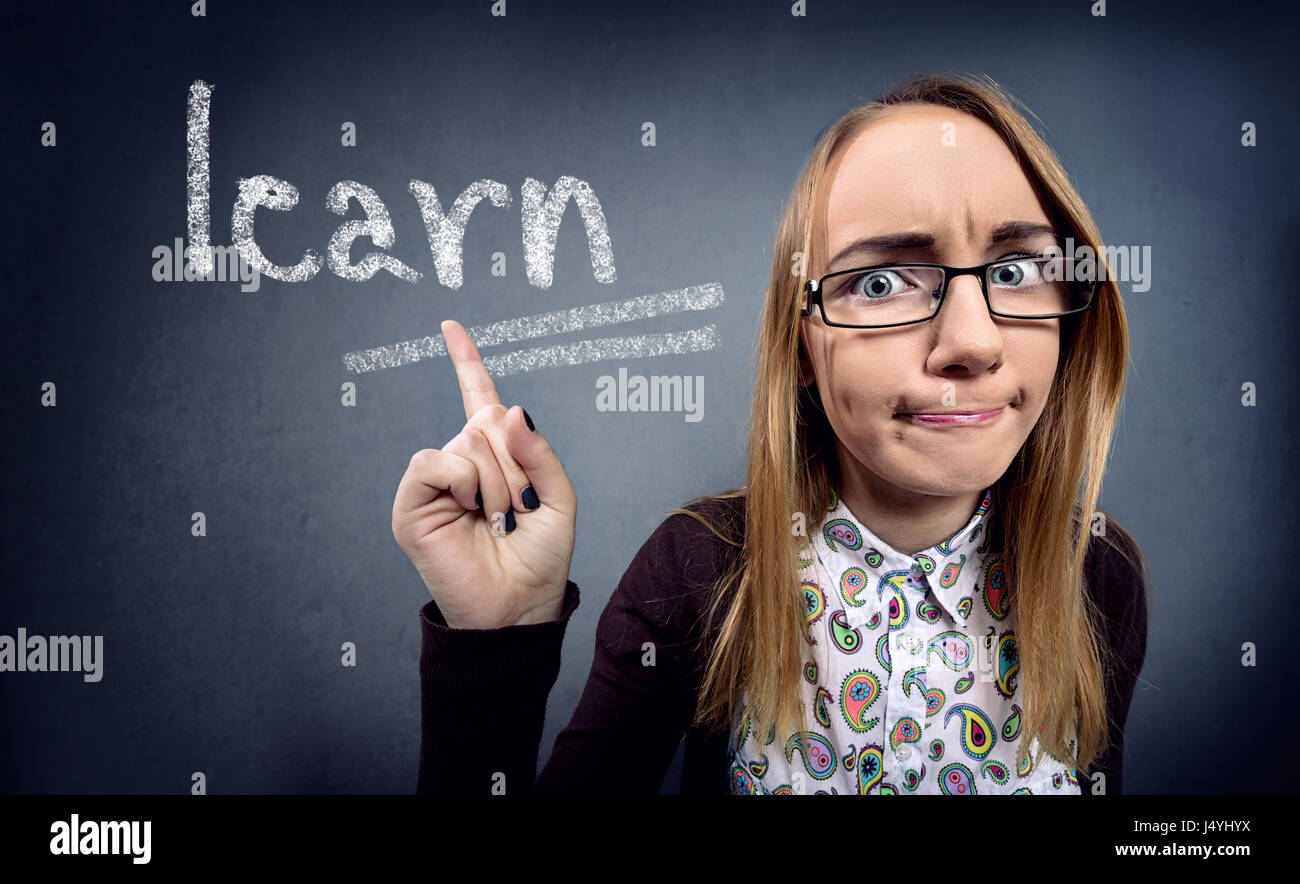 Nerd girl hi-res stock photography and images - Alamy