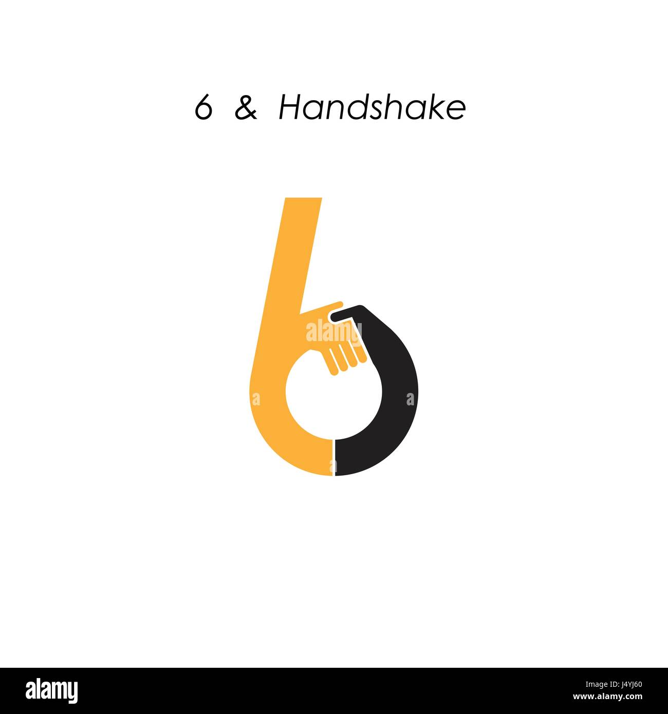 Creative 6- number icon abstract logo design vector template.Business ...