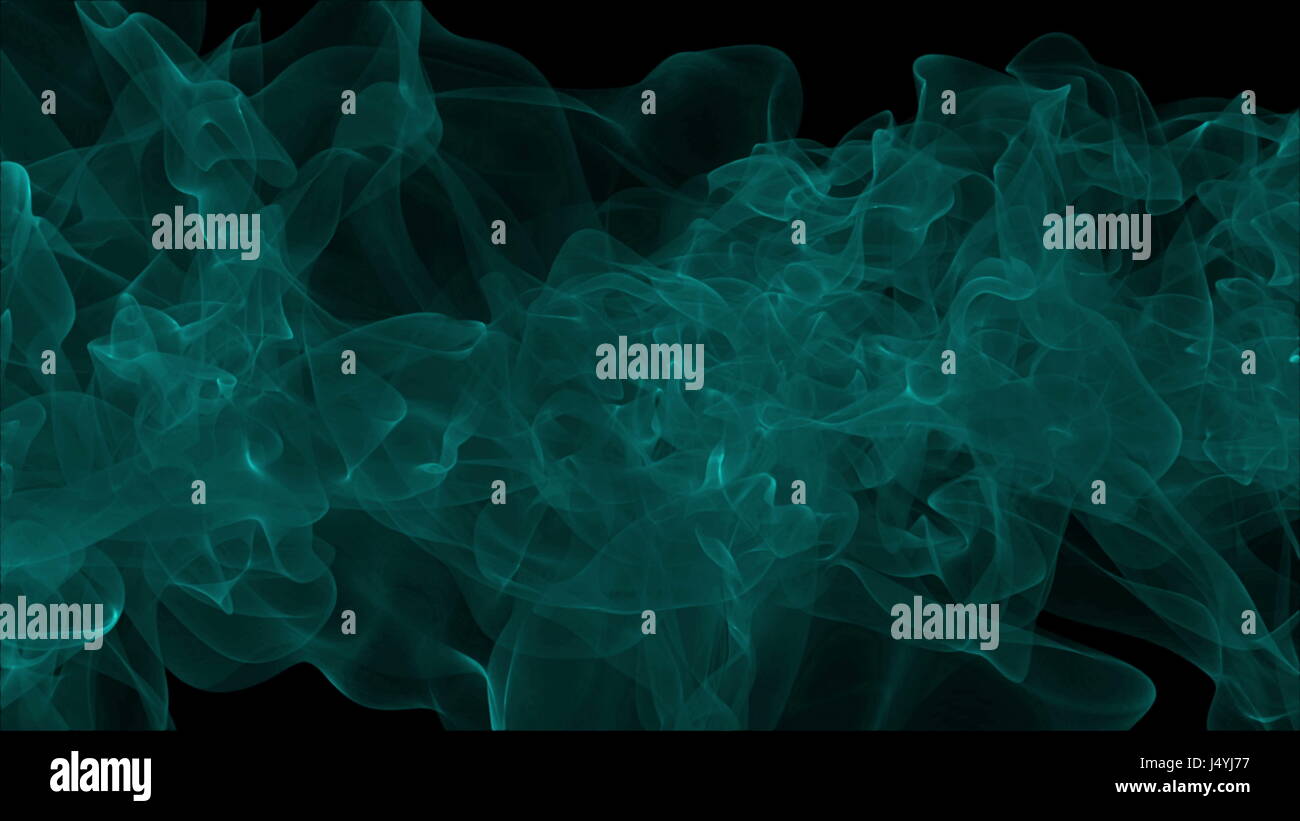 Abstract background with green smoke Stock Photo - Alamy