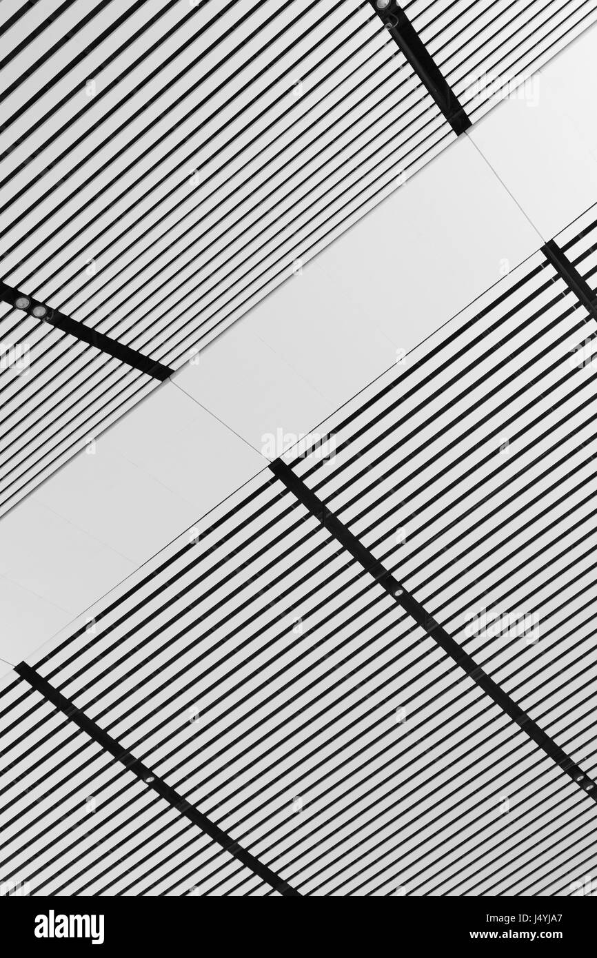 A partial feature of architecture; abstract line background Stock Photo ...