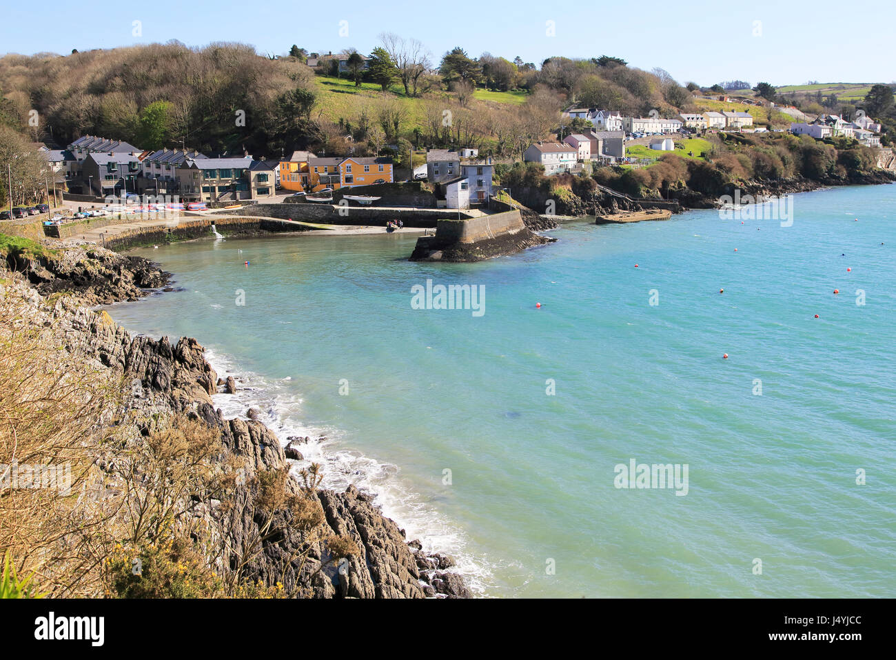 Attractive coastal village of Glandore, County Cork, Ireland Stock ...