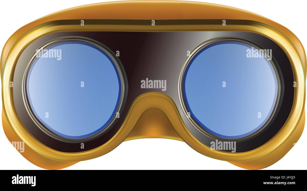 Plastic safety goggles isolated on white Stock Vector Image & Art - Alamy