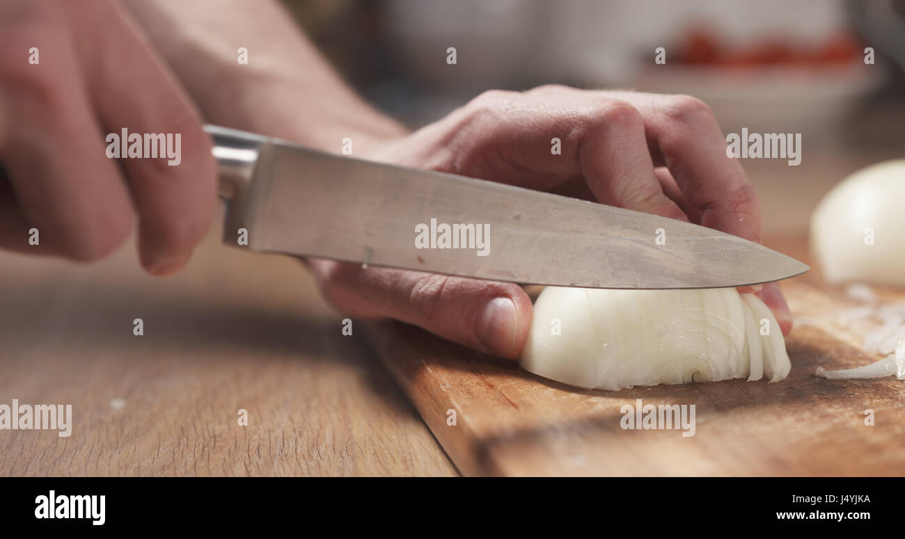 Man onion chop hi-res stock photography and images - Alamy