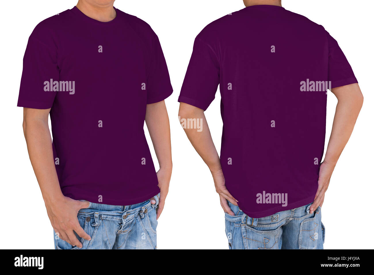 Dark Purple T Shirts Back
