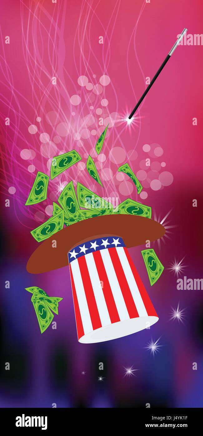 American magician Stock Vector Images - Alamy