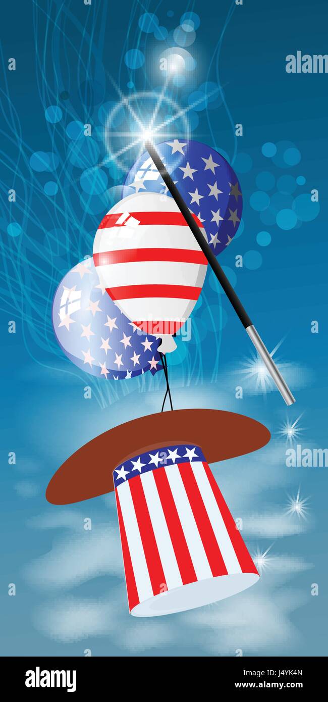 HATS WITH THE COLOR OF THE AMERICAN FLAG. PRESIDENTIAL HATS USA. MAGIC ...