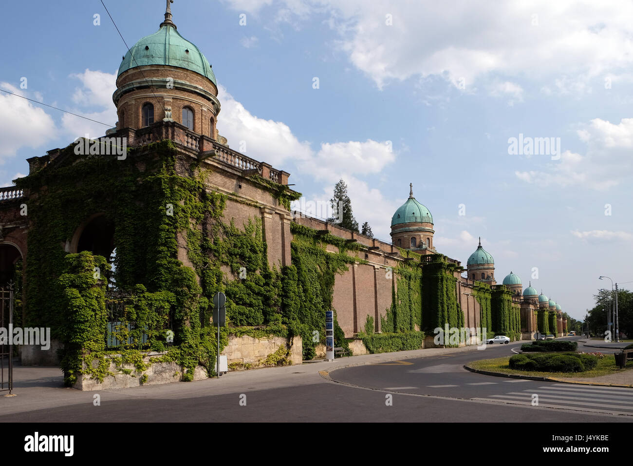 Monumental architecture of Mirogoj cemetery arcades in Zagreb, Croatia ...