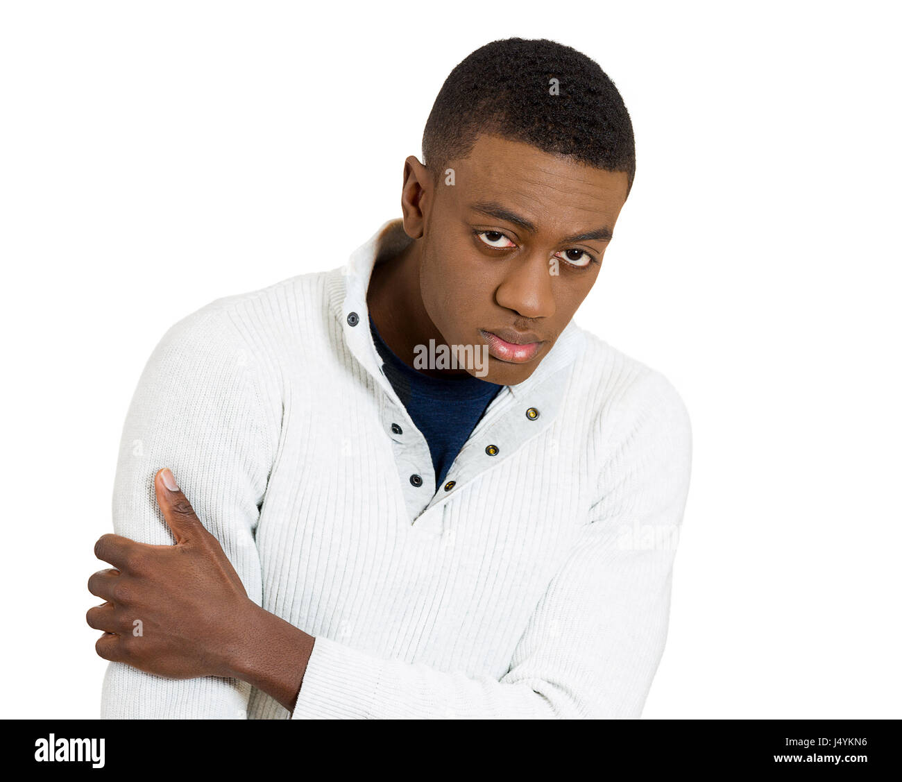 Closeup portrait sad depressed, alone, disappointed gloomy young man ...