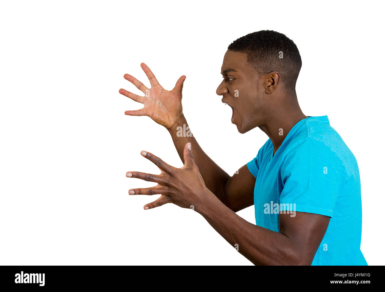 Man Shouting Profile