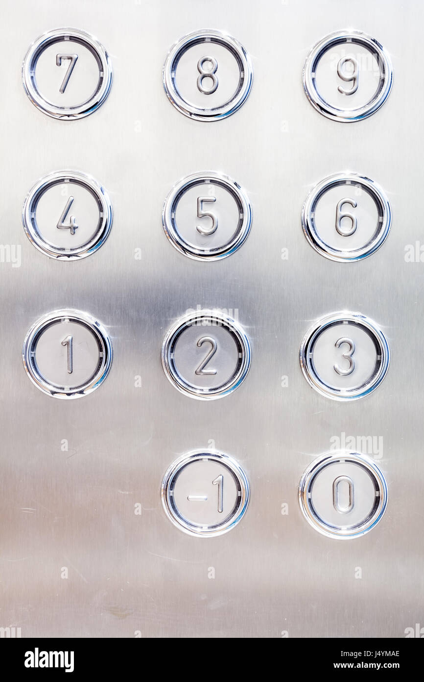 Elevator floor buttons hi-res stock photography and images - Alamy