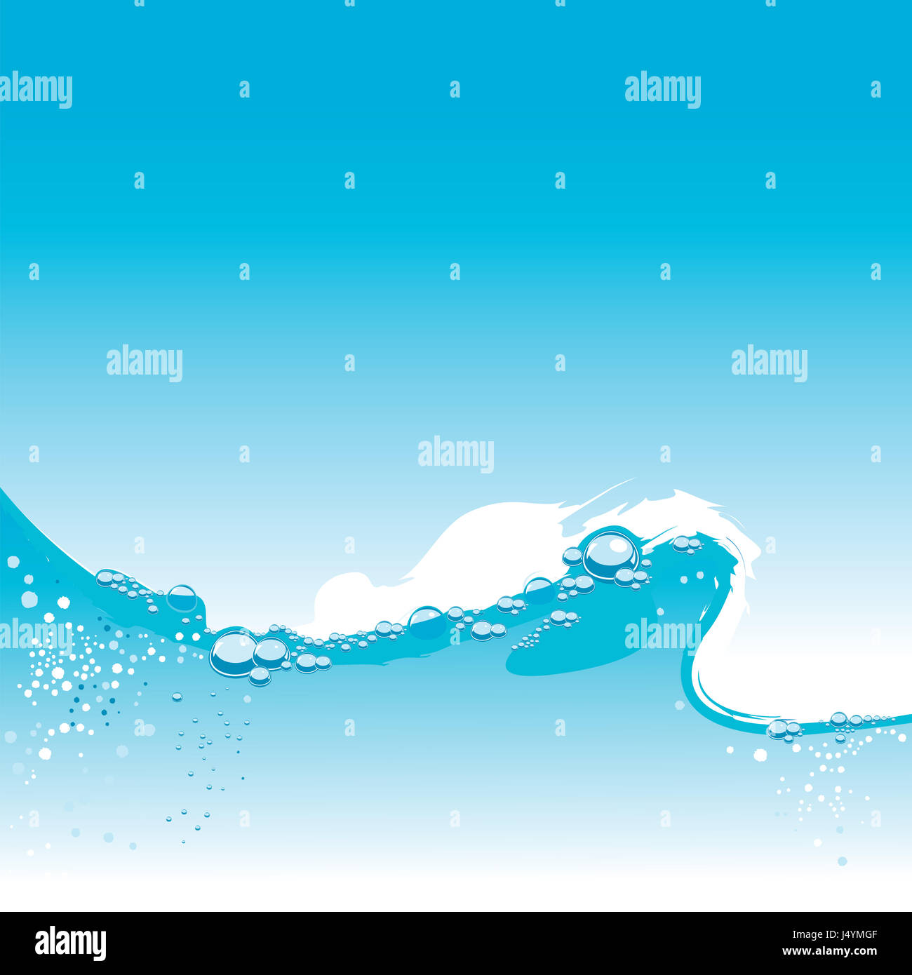 abstract vector water wave with small bubbles Stock Photo - Alamy