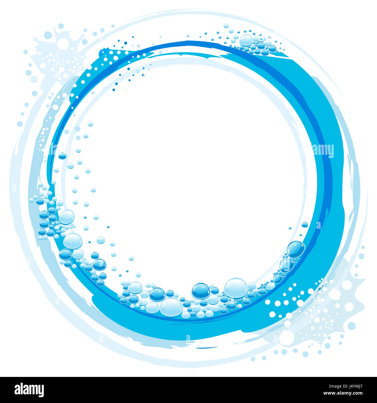 abstract vector water wave with small bubbles Stock Photo - Alamy
